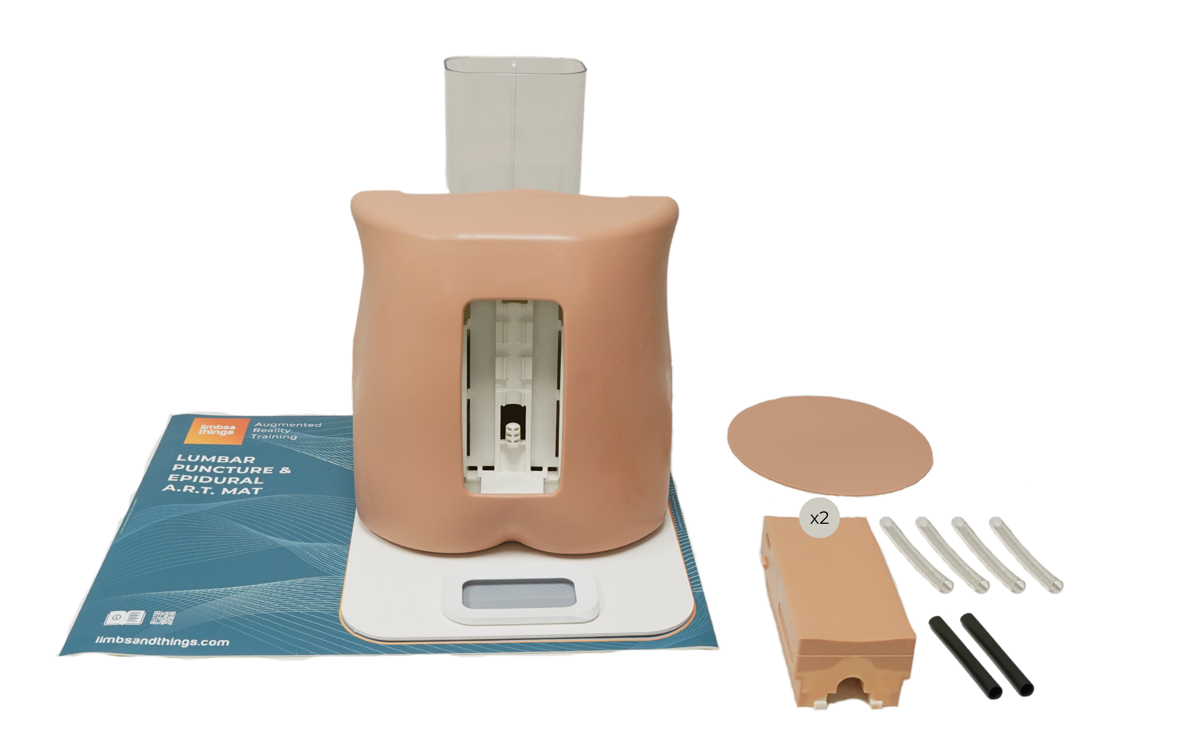 Epidural & Lumbar Puncture Ultrasound Insert (Pack of 2, Dark Skin Tone ...